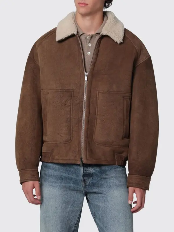 SALVATORE SANTORO Suede Bomber Jacket