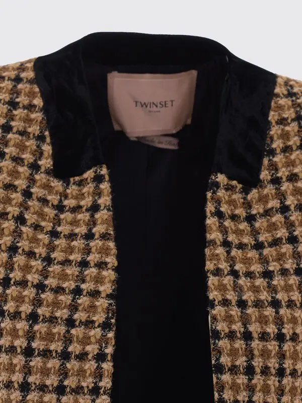 TWINSET Checked Cropped Jacket