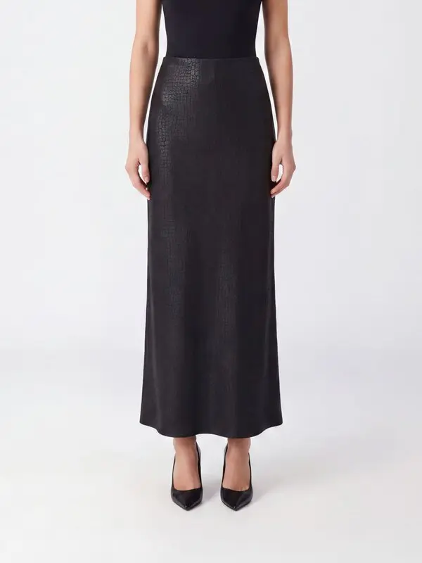 Elisabetta Franchi Textured Maxi Skirt