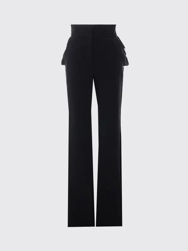 Elisabetta Franchi Tailored Trousers With Ruffle Detailing