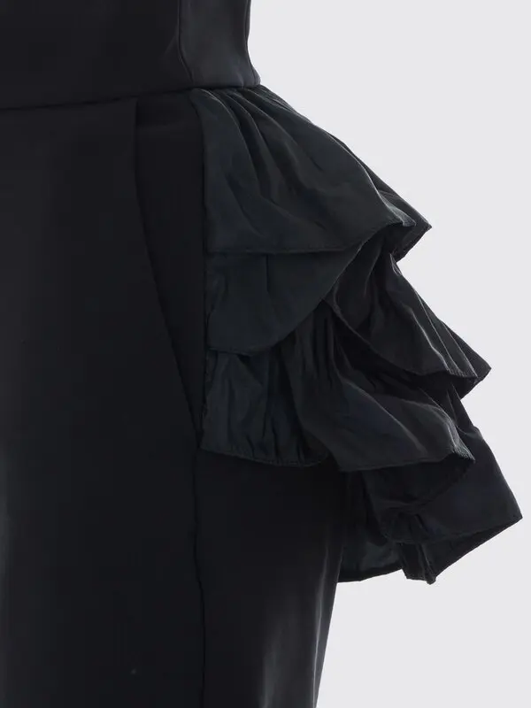 Elisabetta Franchi Tailored Trousers With Ruffle Detailing