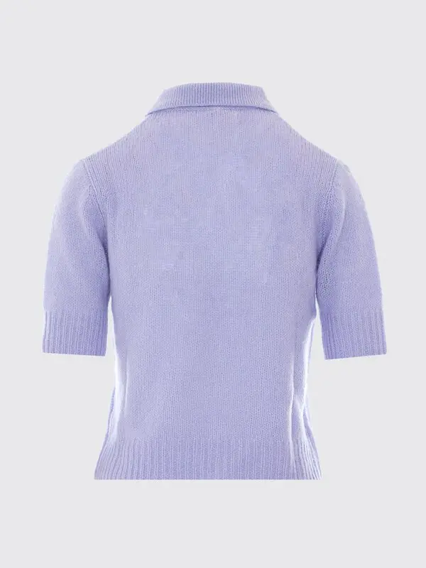 LISA YANG Knitted Polo Shirt - Lilac
