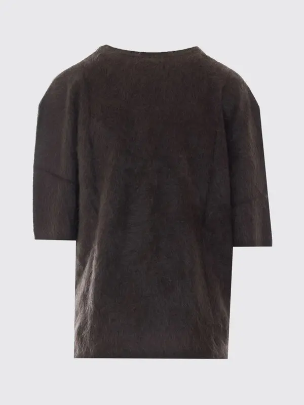 LISA YANG Short-sleeved Pure Cashmere Crewneck Jumper - Grey