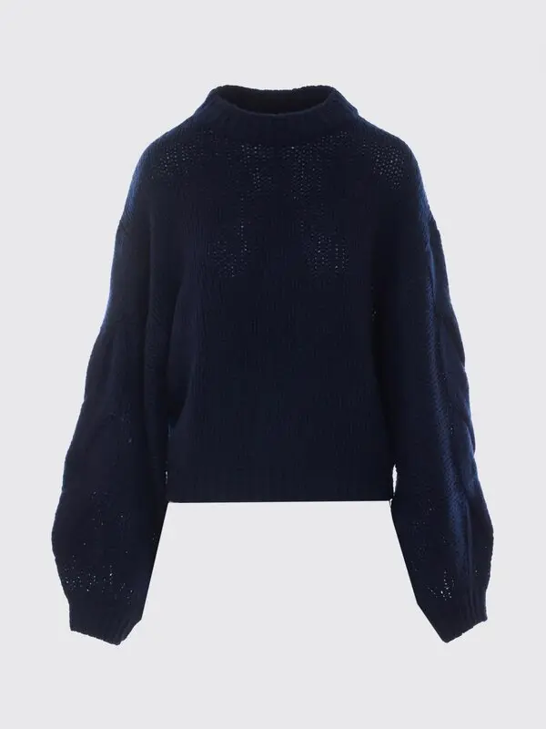 LISA YANG Chunky Knit Sweater With Balloon Sleeves - Blue