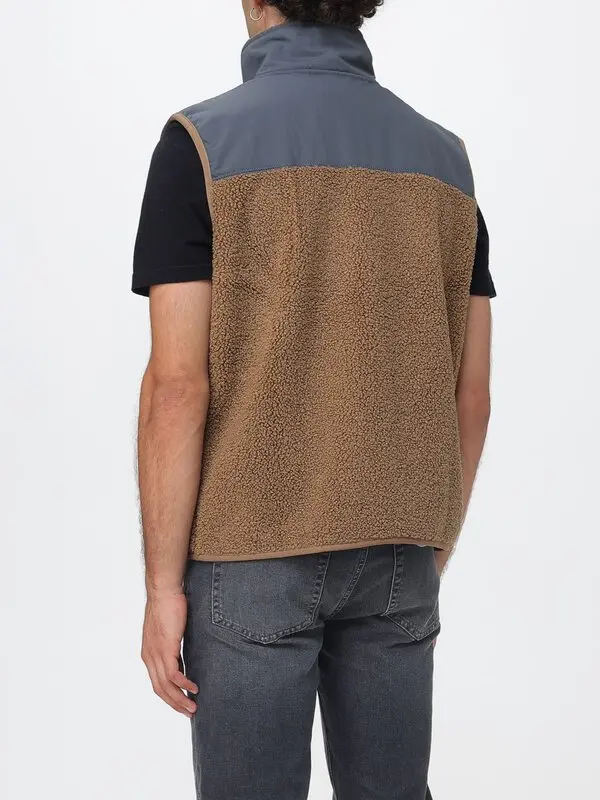 MURPHY&NYE Fleece Vest With Stand Collar And Zip-up Closure