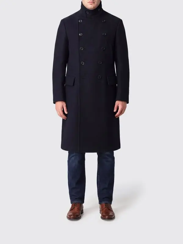 TOM FORD Double-breasted Overcoat - Navy