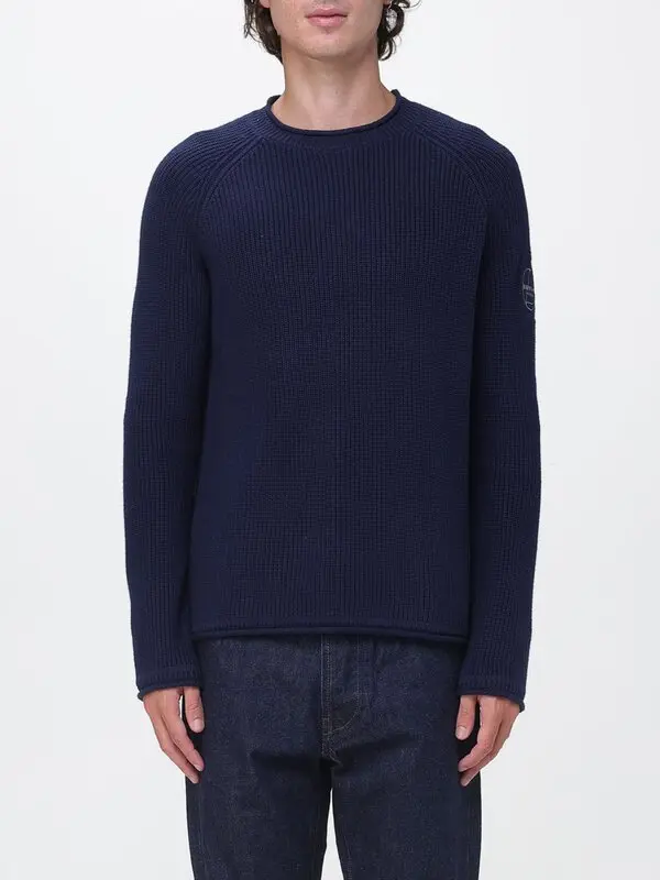 MURPHY&NYE Ribbed Cotton Crewneck Jumper With Embroidered Logo
