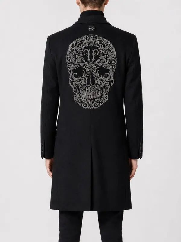 Philipp Plein Embellished Skull Coat