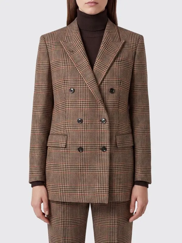 Tagliatore Double Breasted Plaid Blazer