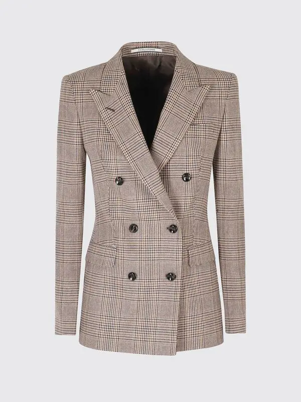 Tagliatore Double Breasted Plaid Blazer