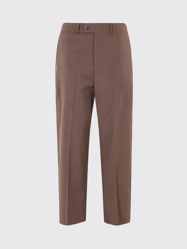 Erika Cavallini High-waisted Straight-leg Pure Virgin Wool Trousers
