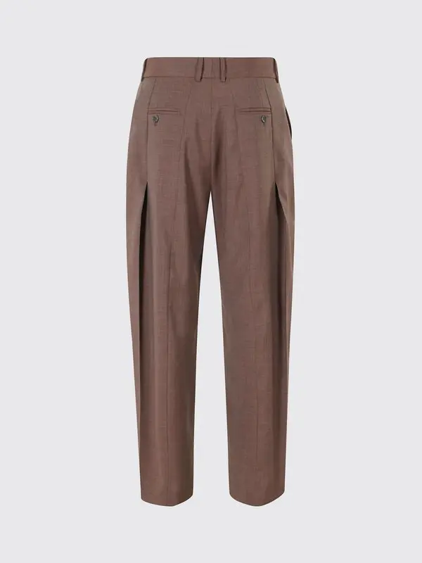 Erika Cavallini High-waisted Straight-leg Pure Virgin Wool Trousers