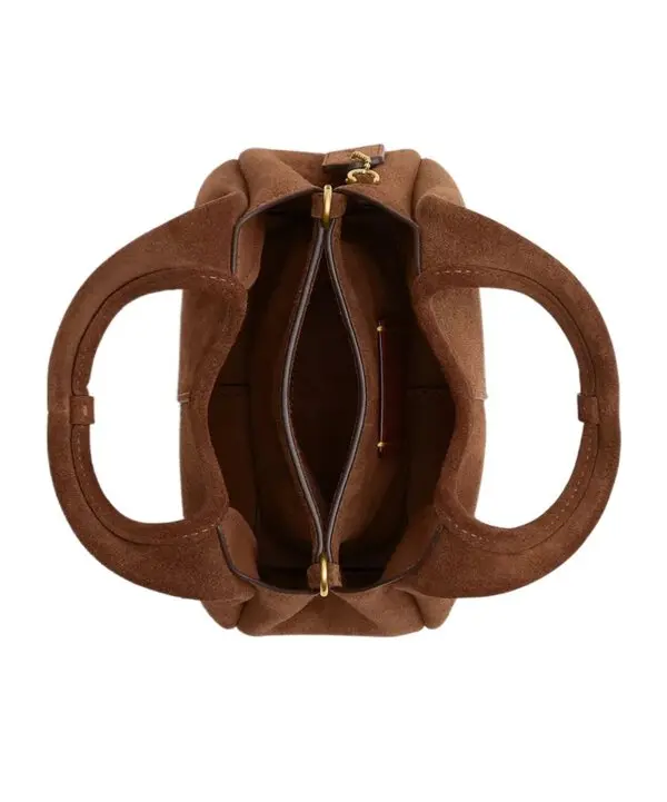 COACH Chain Leather Tote Bag