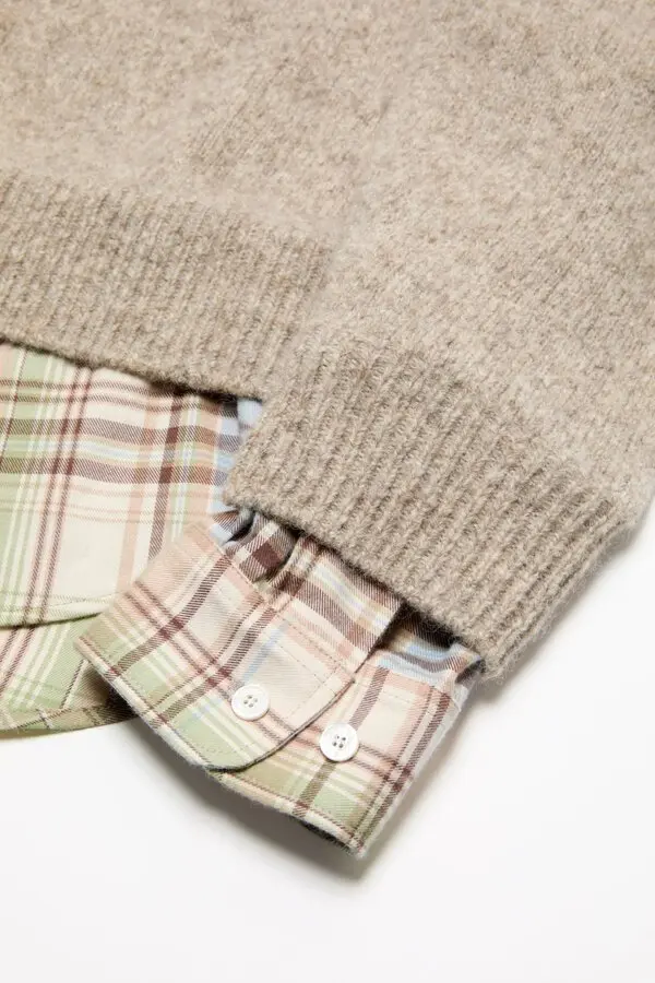 Acne Studios Layered Knit Hoodie