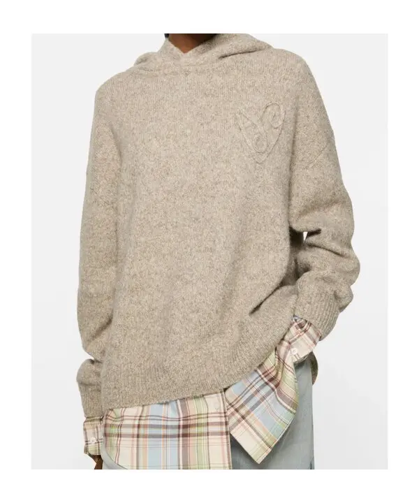 Acne Studios Layered Knit Hoodie