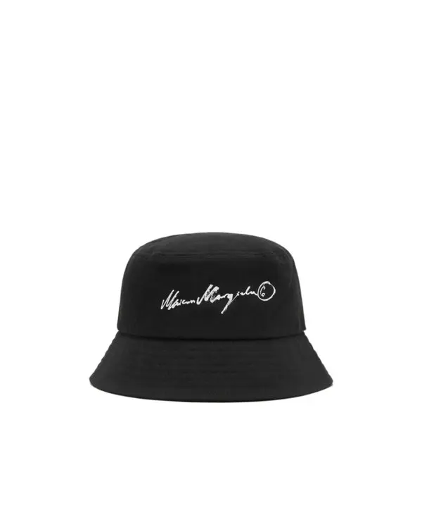MAISON MARGIELA Cotton Bucket Hat - Black
