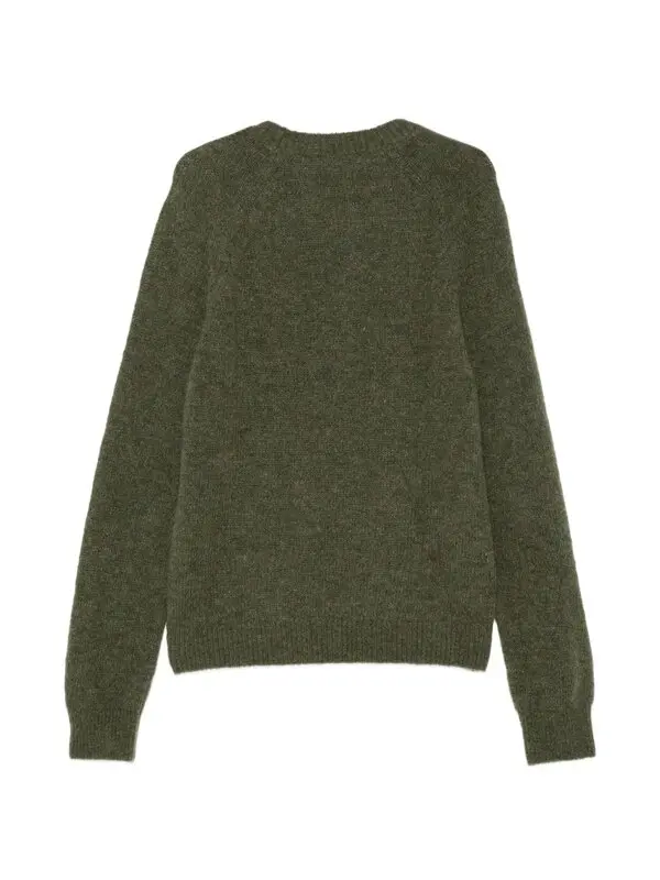 Dries Van Noten Crew Neck Cropped Sweater
