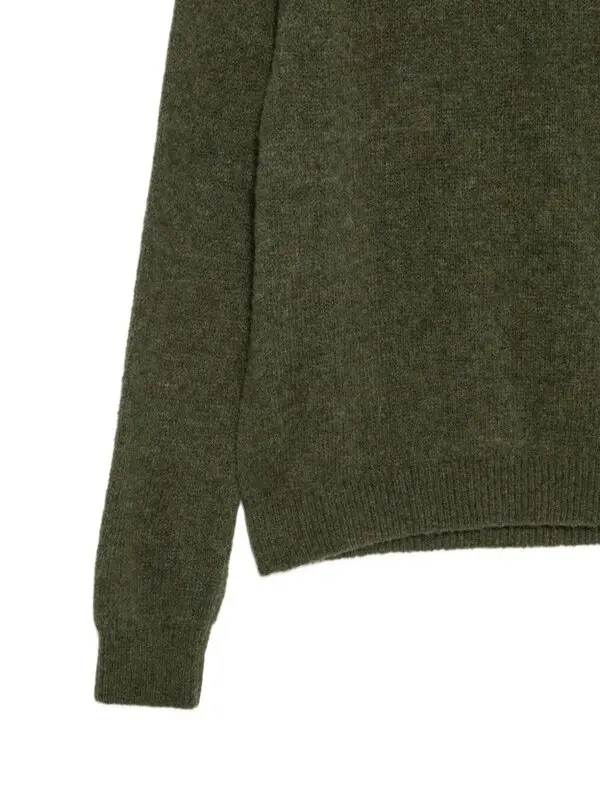Dries Van Noten Crew Neck Cropped Sweater