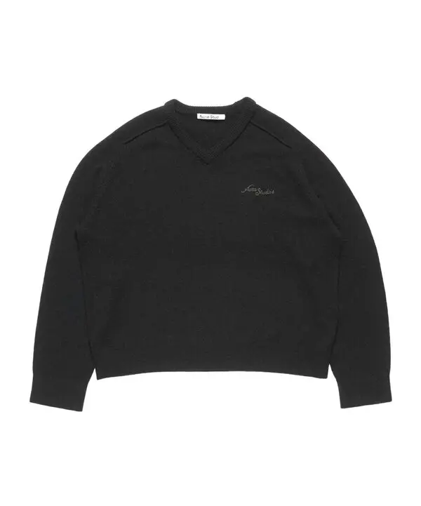 Acne Studios Camel Hair V-neck Sweater