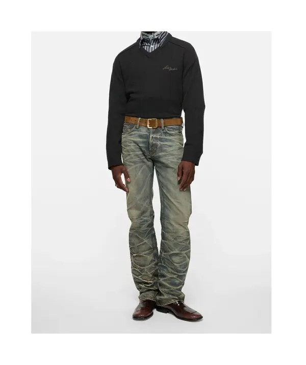 Acne Studios Camel Hair V-neck Sweater
