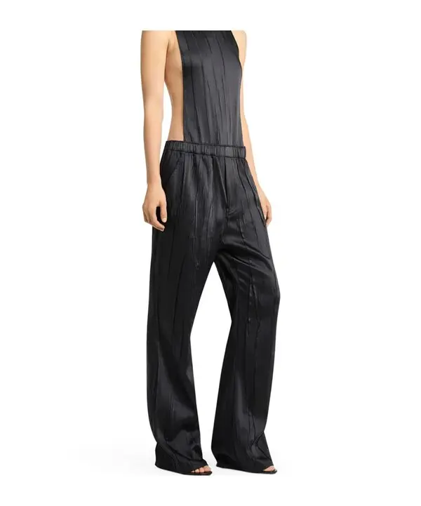 COURREGES Wide-leg Crinkled Trousers