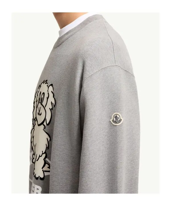 Moncler X Fragment Dog Print Cotton Sweatshirt