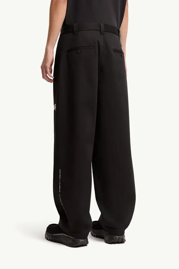 Moncler X Fragment Cotton Gabardine Pleated Trousers