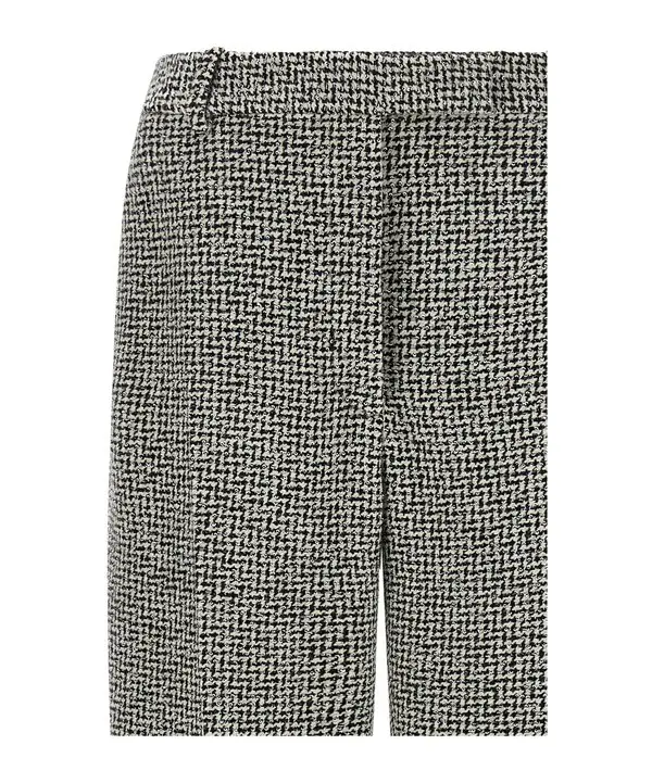 TOM FORD Wide-leg Houndstooth Pleated Trousers