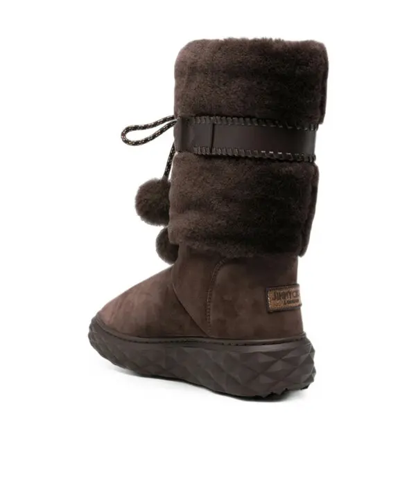 JIMMY CHOO Round Toe Ankle Boots