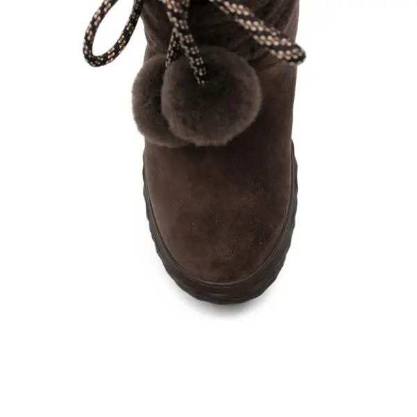 JIMMY CHOO Round Toe Ankle Boots