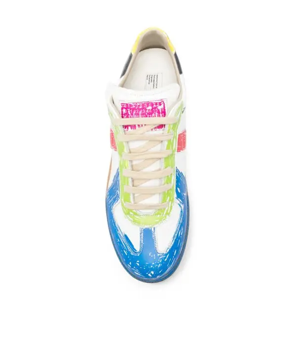 MAISON MARGIELA Round Toe Lace-up Sneakers