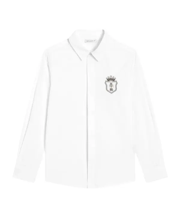 Dolce & Gabbana Patch Detail Poplin Shirt - No