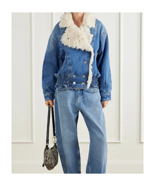 Isabel Marant Étoile Valineo Shearling Denim Jacket