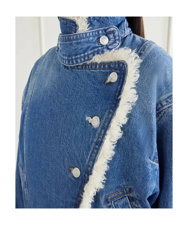 Isabel Marant Étoile Valineo Shearling Denim Jacket