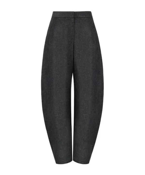 Alaïa Round Light Wool Pants - Anthracite