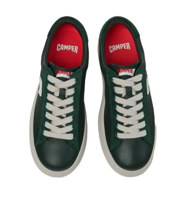 Camper Leather And Nubuck Lace-up Sneakers