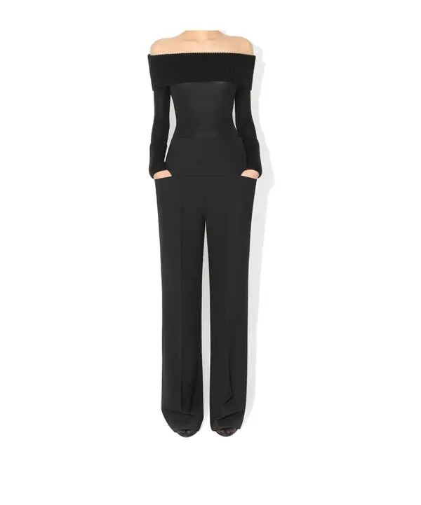 Alaïa Straight-leg Pants With Sculptural Pockets