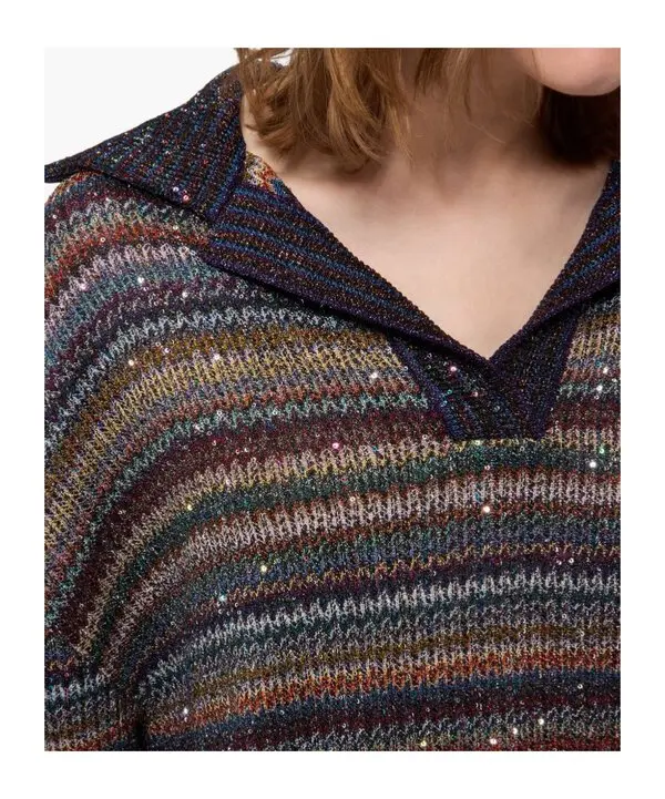 Missoni Sequin-embellished Striped Sweater