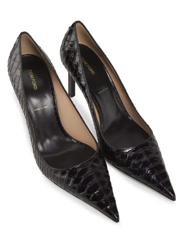 TOM FORD Pointed-toe Embossed High Heels