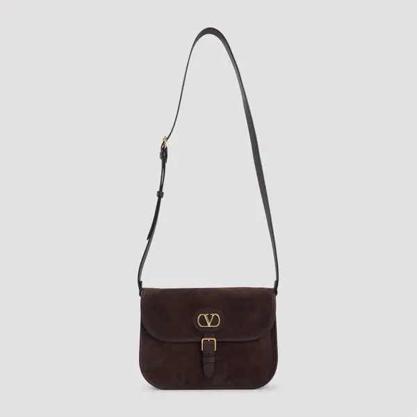 Valentino Garavani Leather Satchel - Brown
