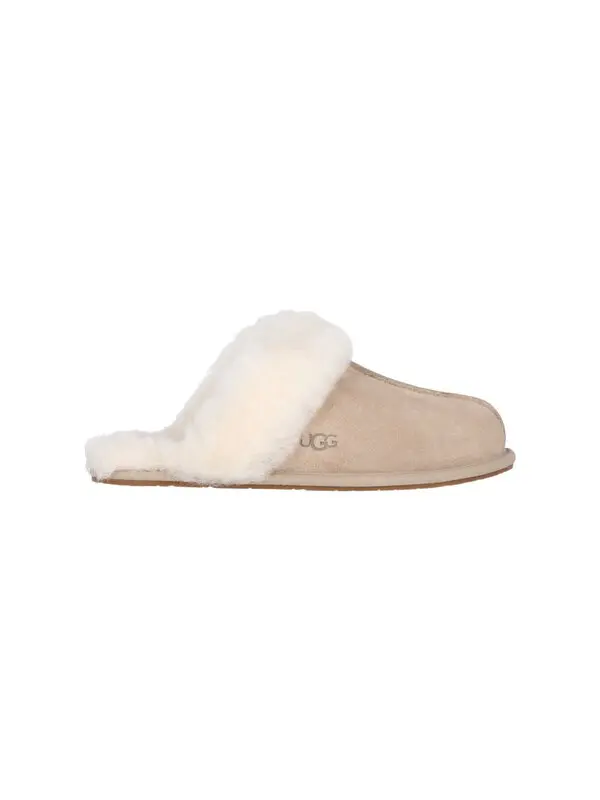 UGG Leather Sandals With Cushioned Outsole For - Beige