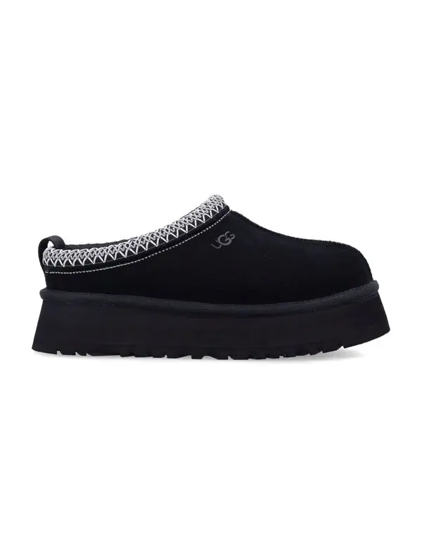 UGG Braided Suede Platform Flat - Nero