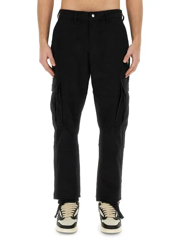 MARCELO BURLON COUNTY OF MILAN Trousers Cross Cotton Cargo - Black