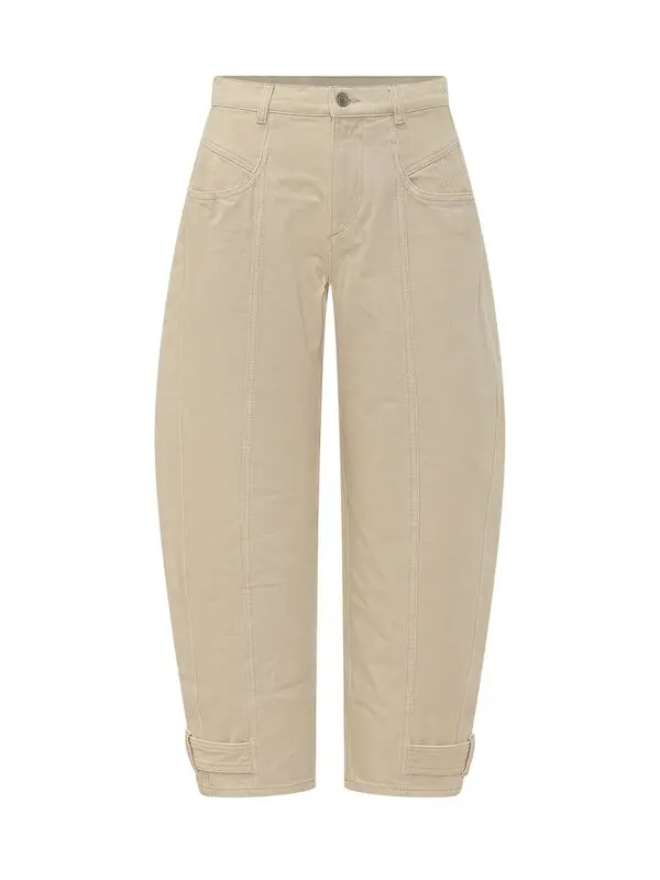 Isabel Marant Étoile Leja-ga Straight-leg Pants - Beige