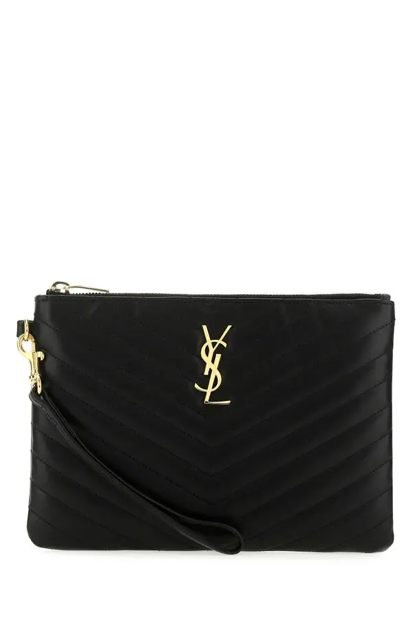Saint Laurent Mini Clutch Bag - Black
