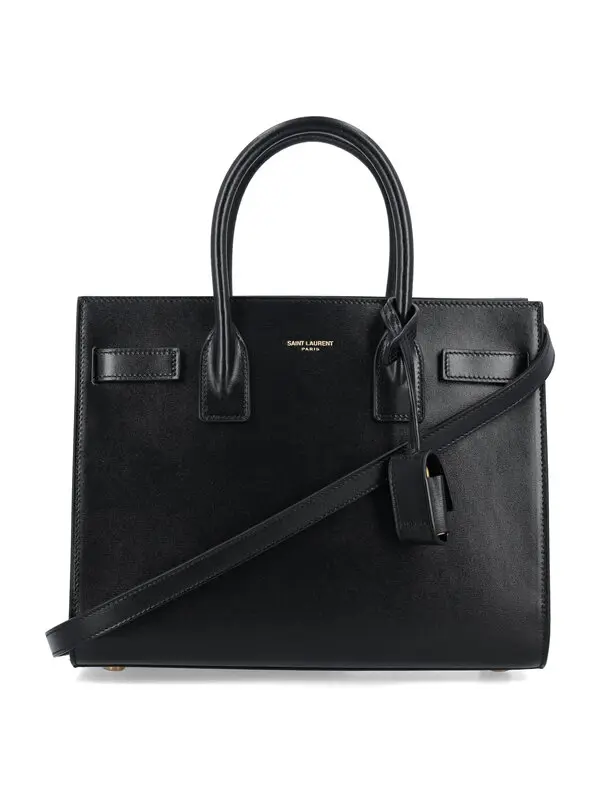 Saint Laurent Medium Leather Tote Bag