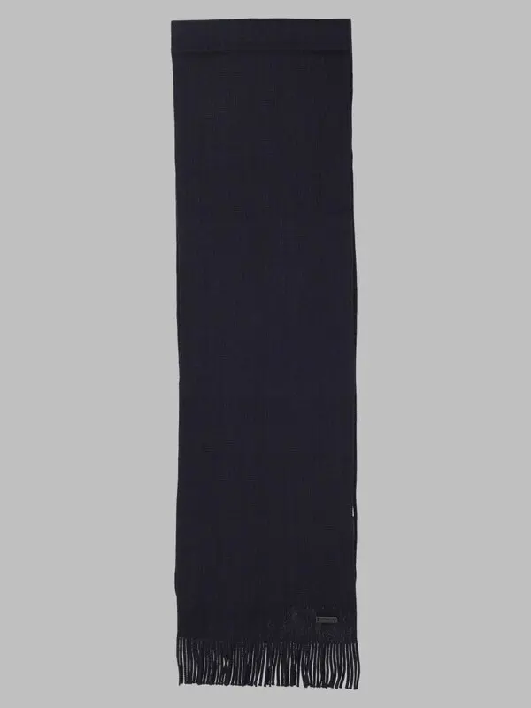 BOSS Virgin Wool Scarf - Blue
