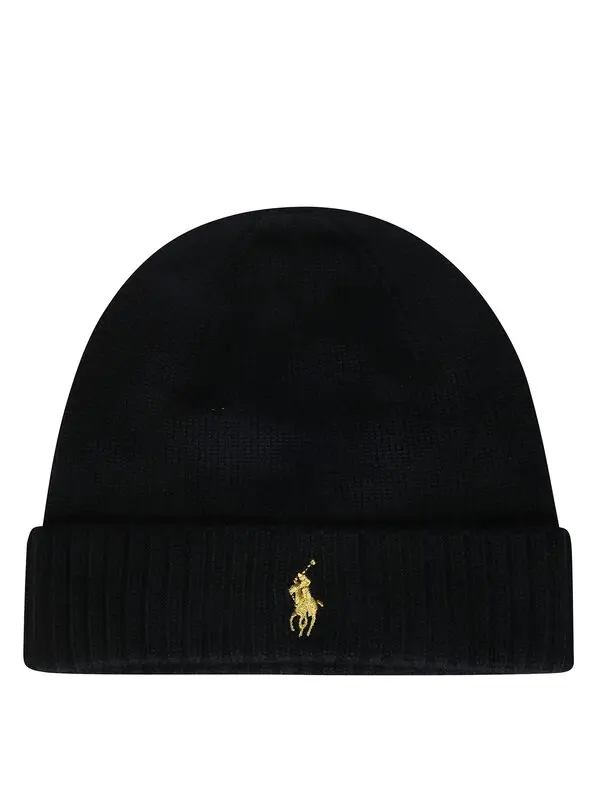 Polo Ralph Lauren Ribbed Beanie With Embroidered Logo