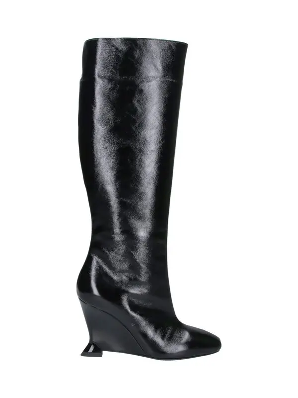 Balmain Knee-high Wedge Boots