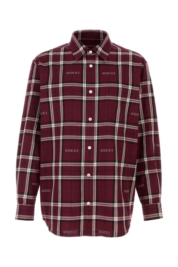 Gucci Embroidered Cotton Shirt